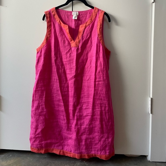 Sigrid Olsen | Dresses | Sigurd Olsen Linen Sleeveless Shirt Dress ...